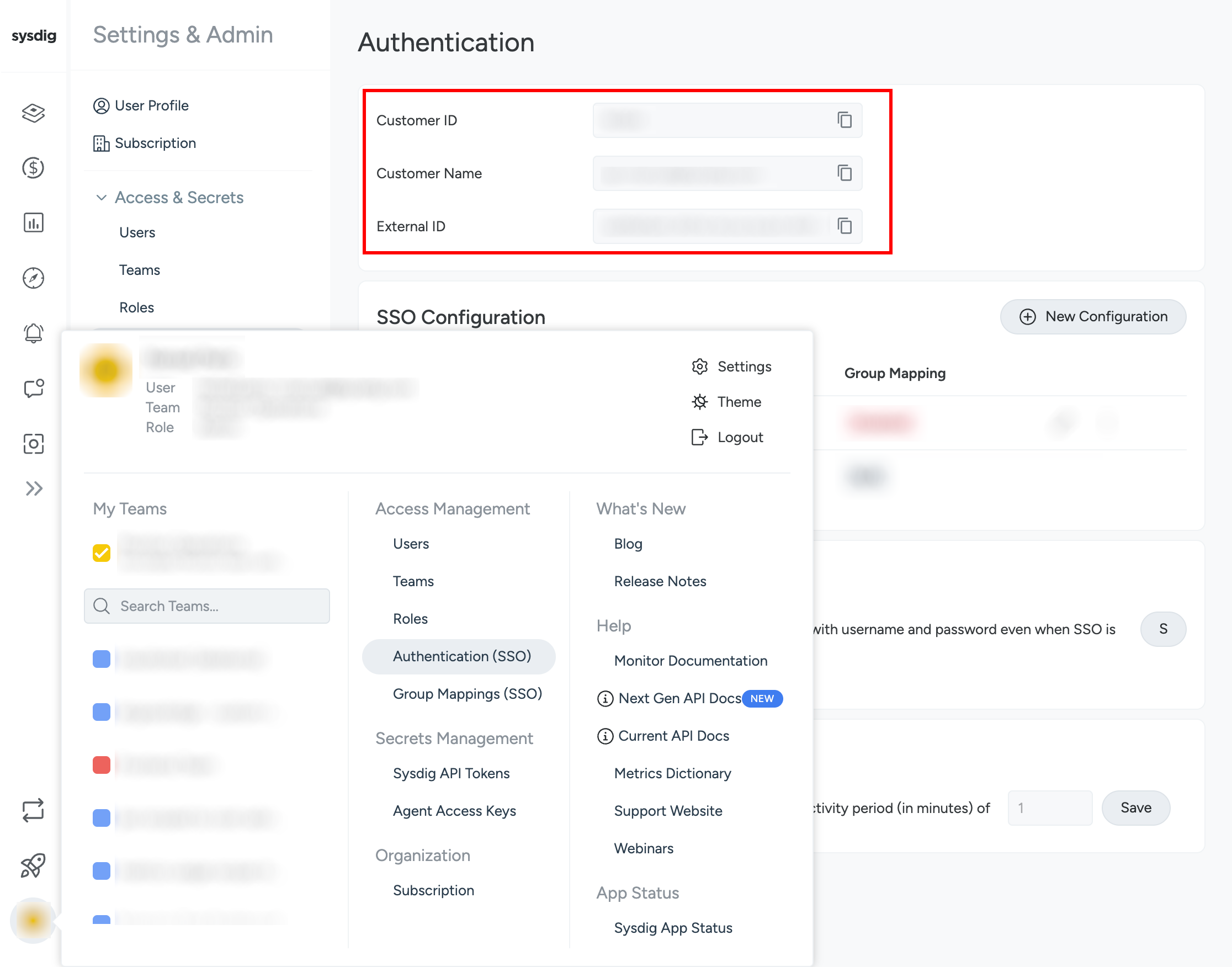 Find Your Customer ID And Name Sysdig Docs